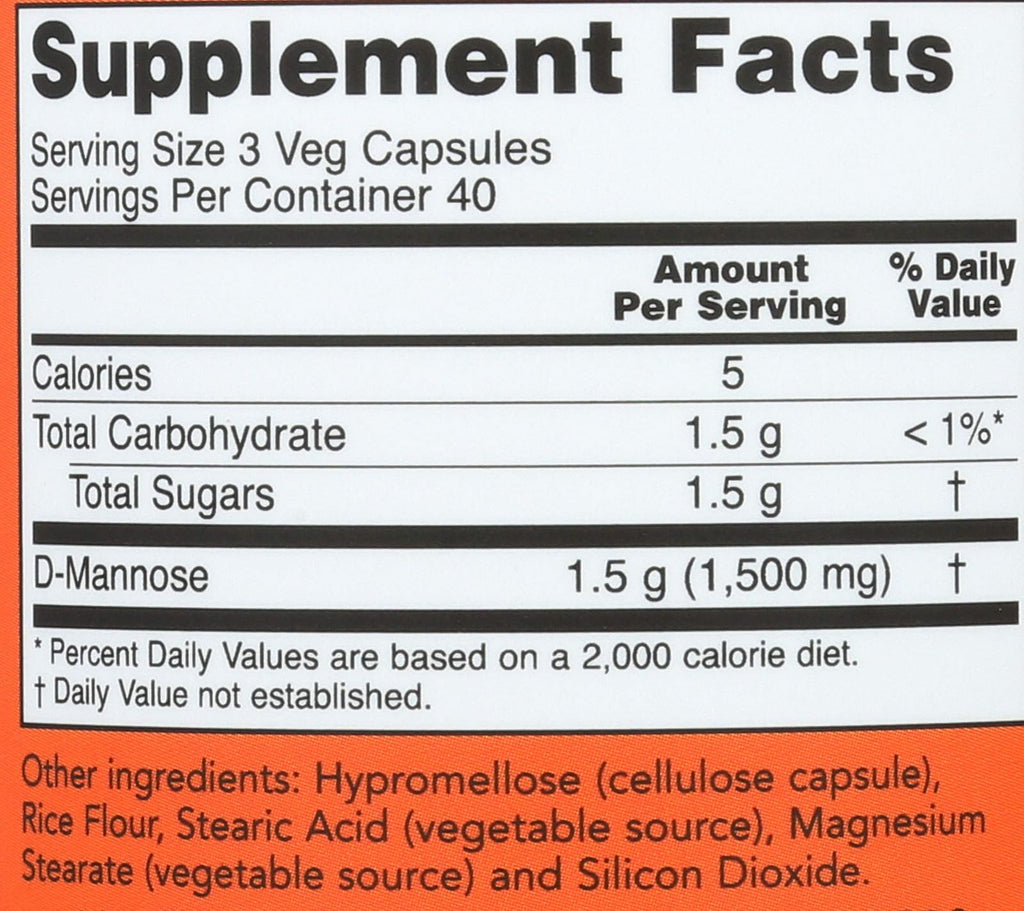 500 mg D-Mannose for daily wellness