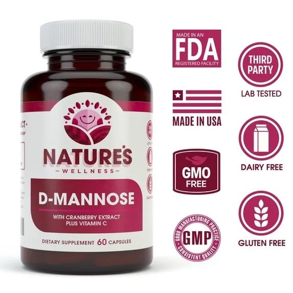 500 mg D-Mannose for urinary health