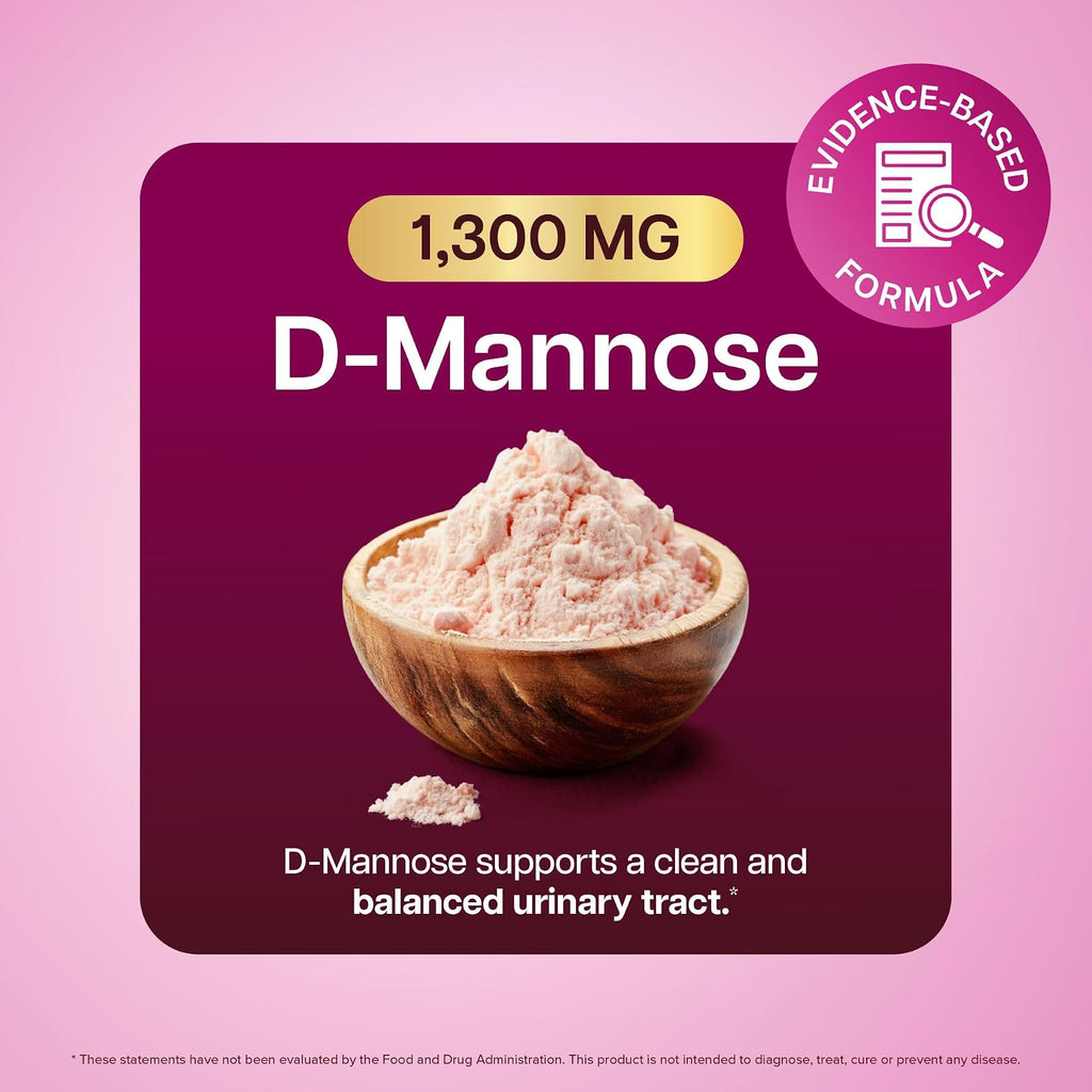 500 mg D Mannose supplement benefits