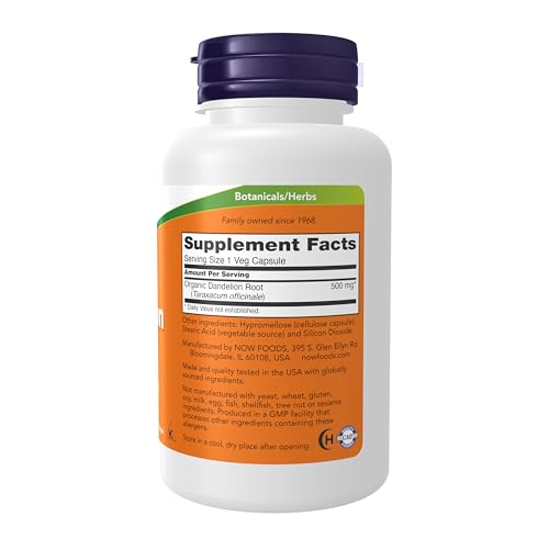 500 mg dandelion root supplement