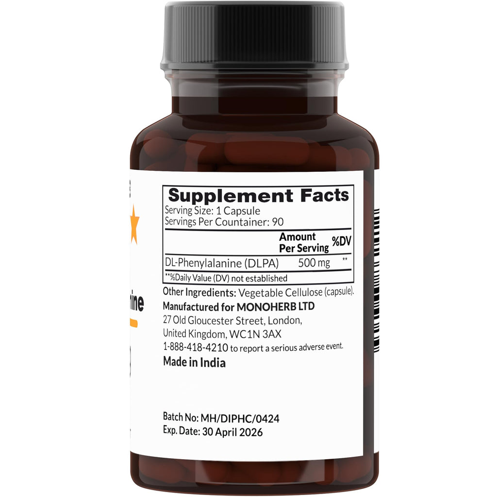500 mg DLPA capsules for daily wellness