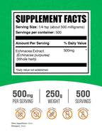 500 mg echinacea supplement for wellness