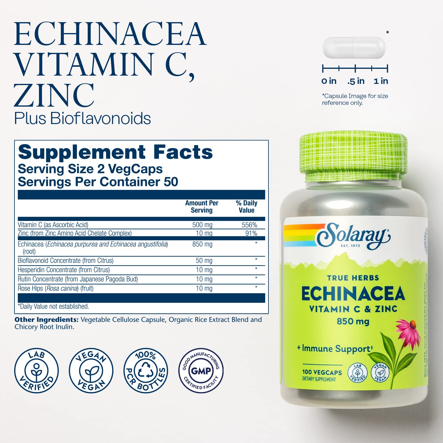 500 mg echinacea veg capsules