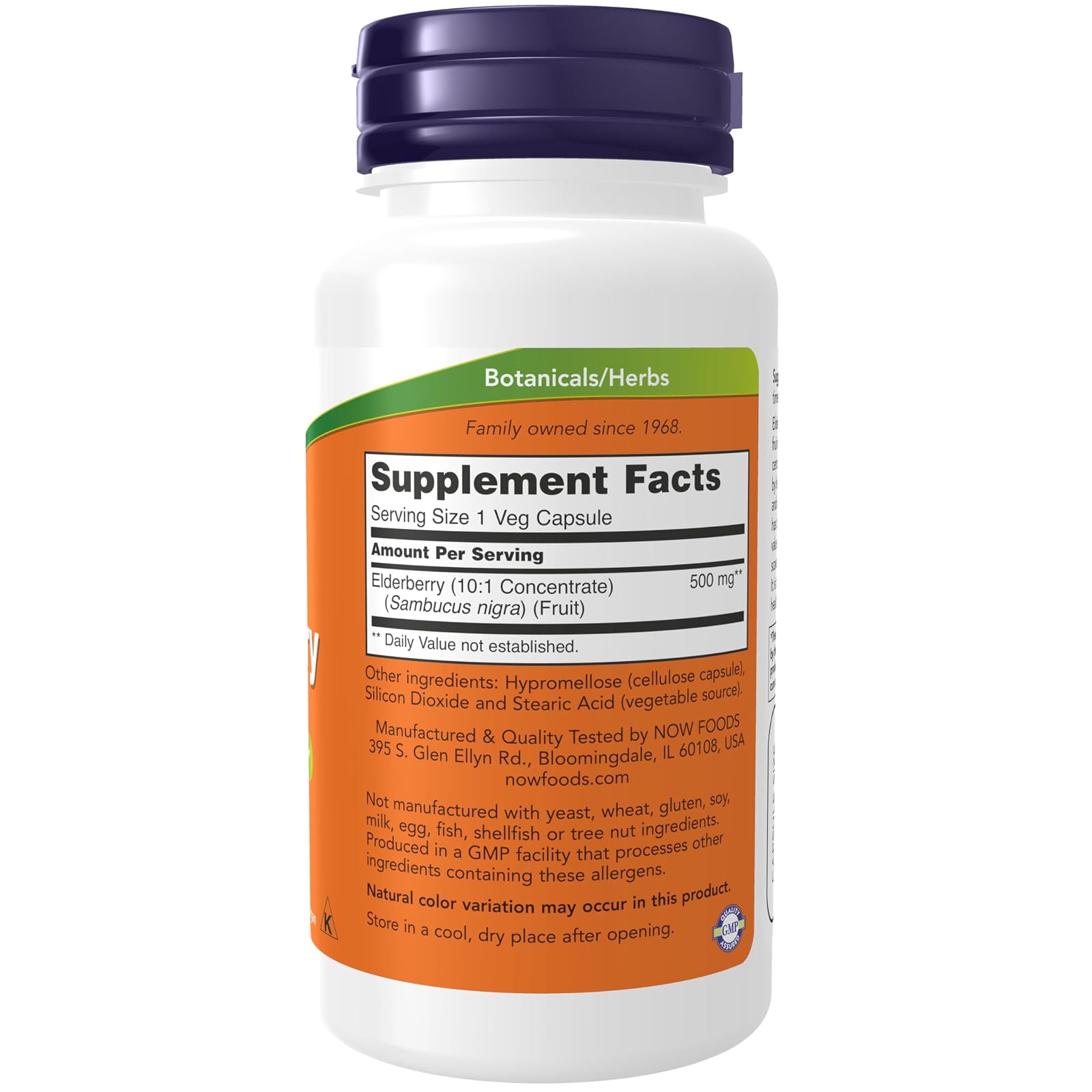 500 mg elderberry supplement for adults