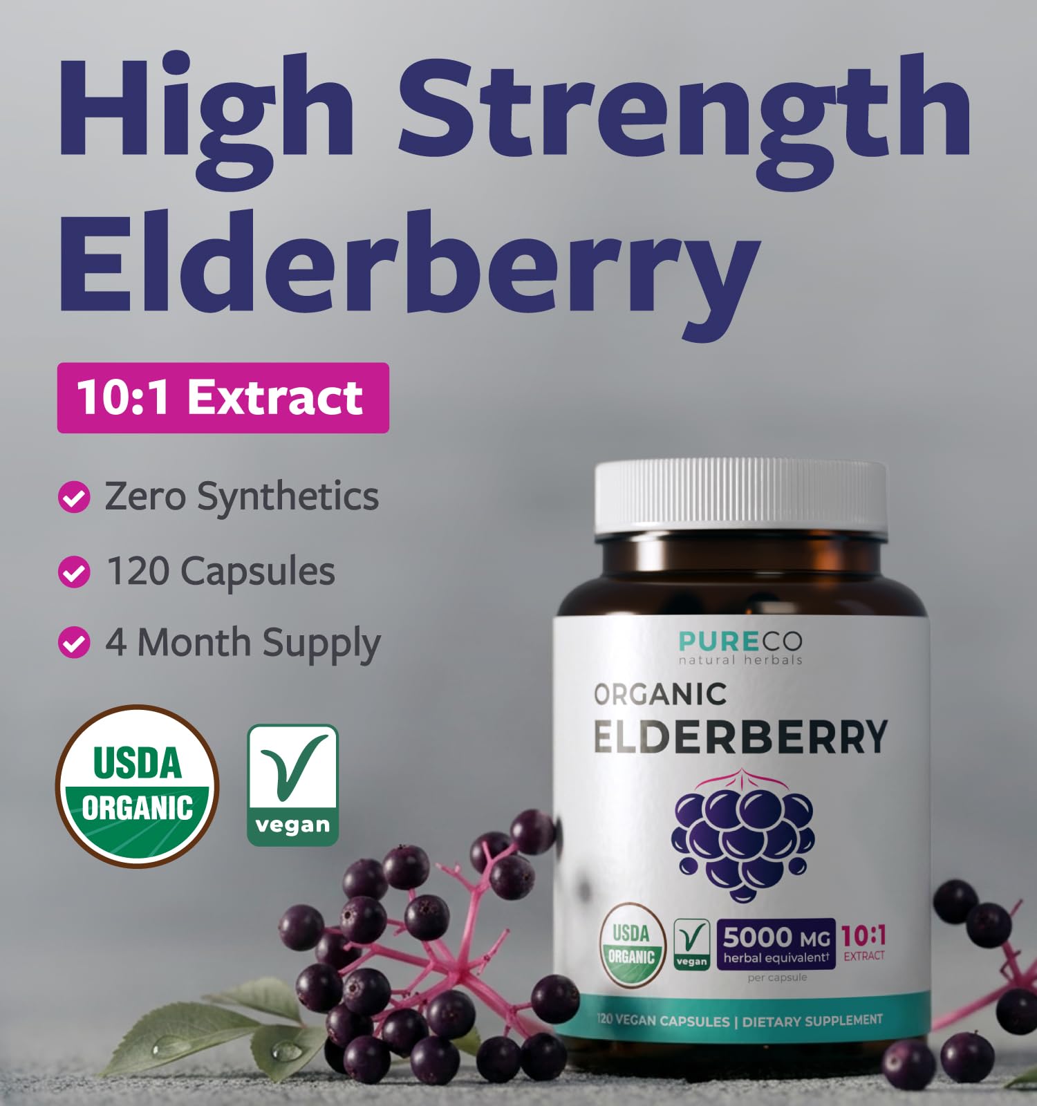 500 mg elderberry supplement for wellness