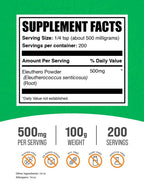 500 mg eleuthero powder supplement
