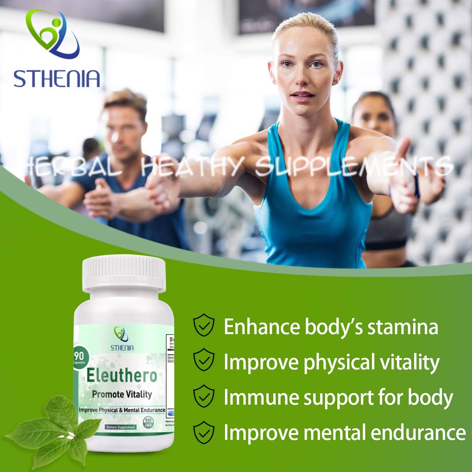 500 mg Eleuthero root for vitality