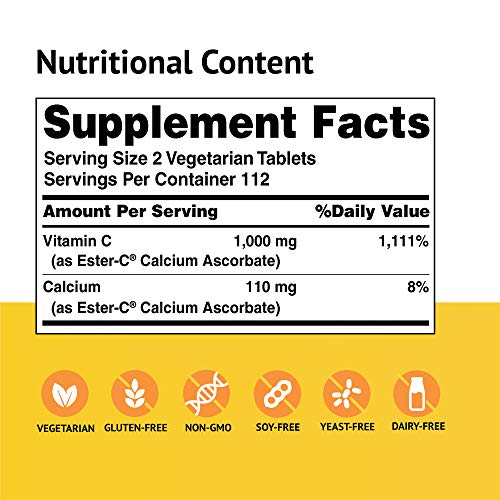 500 mg Ester-C vitamin supplement