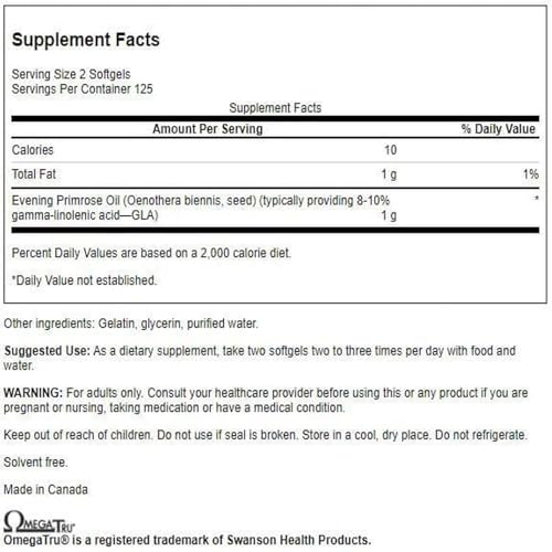 500 mg evening primrose capsules