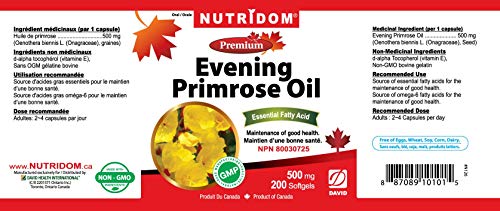 500 mg Evening Primrose softgels