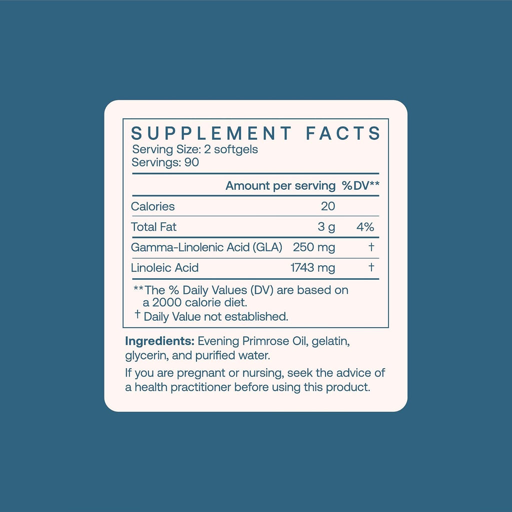 500 mg evening primrose supplement