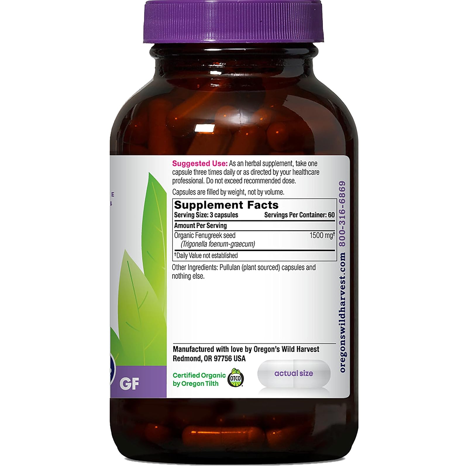 500 mg Fenugreek for digestive health