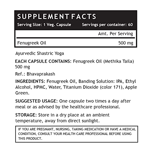 500 mg fenugreek seed oil benefits
