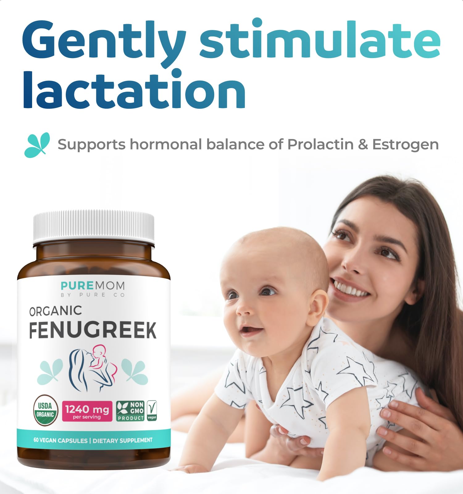 500 mg Fenugreek vegan vitamin A supplement