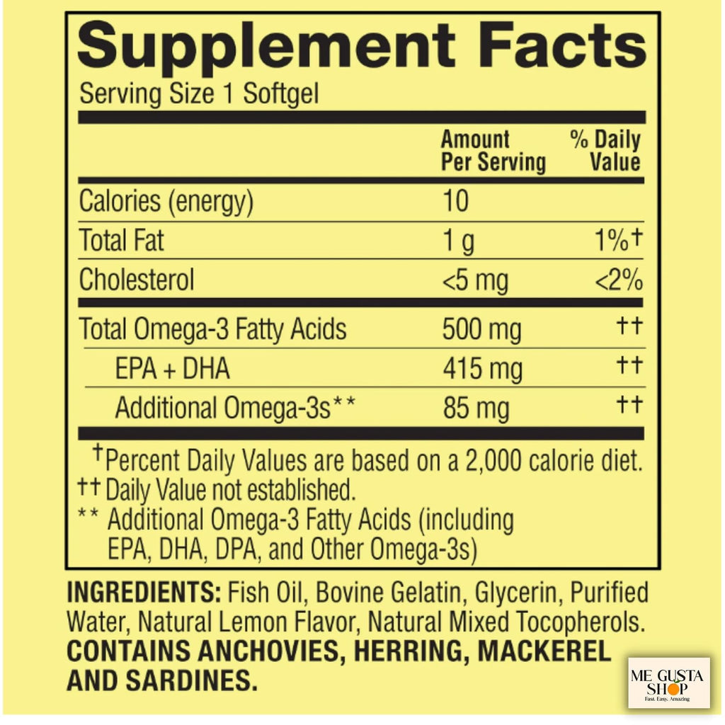 500 mg fish oil capsules
