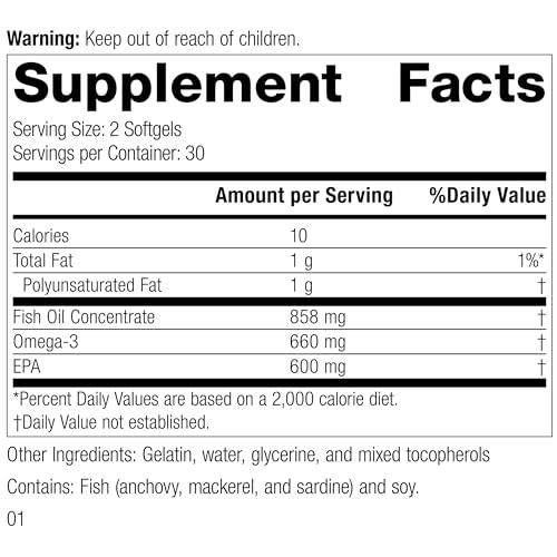 500 mg fish oil supplement