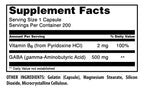 500 mg GABA capsules for stress relief