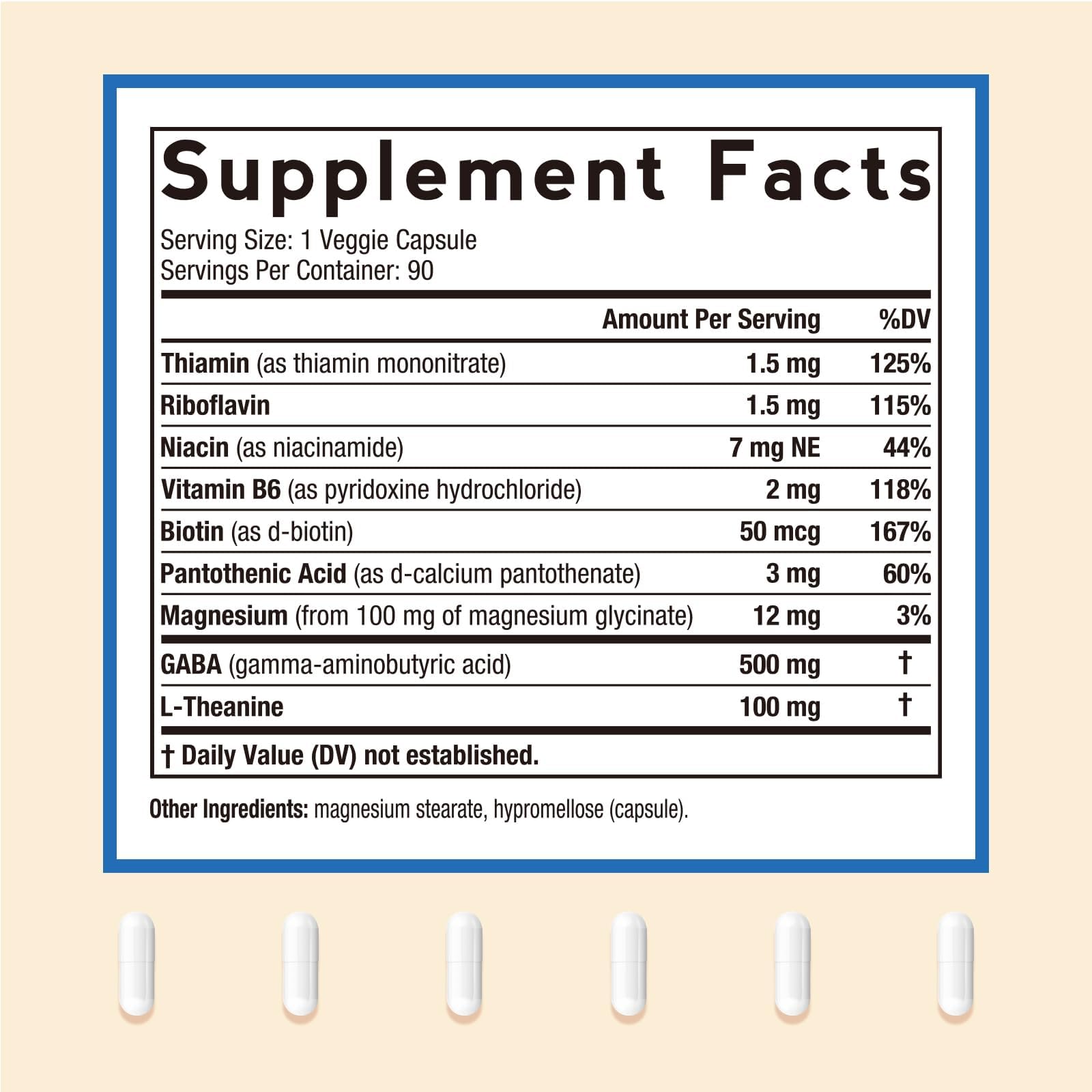 500 mg GABA magnesium for relaxation