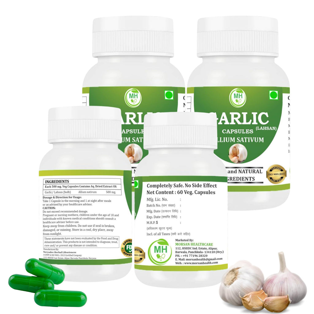 500 mg garlic capsules benefits