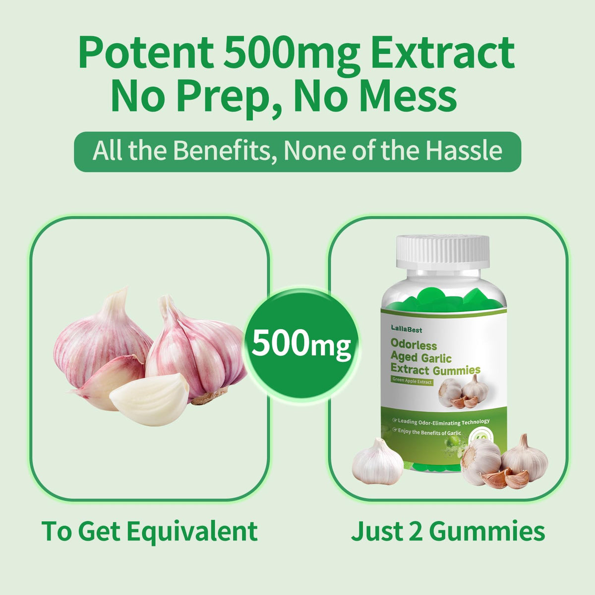 500 mg garlic extract for health