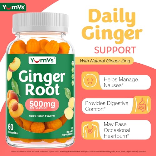 500 mg ginger gummies for nausea relief