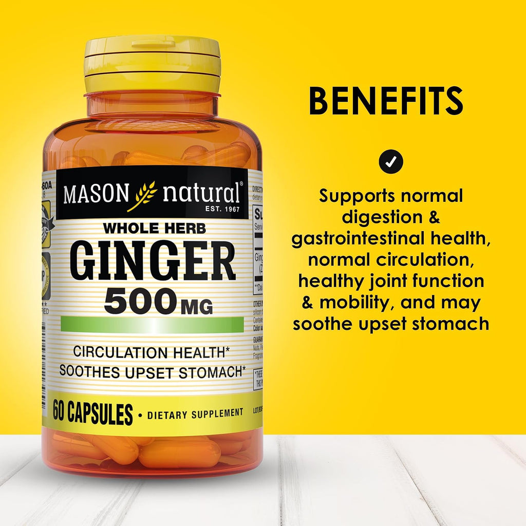 500 mg ginger herbal supplement