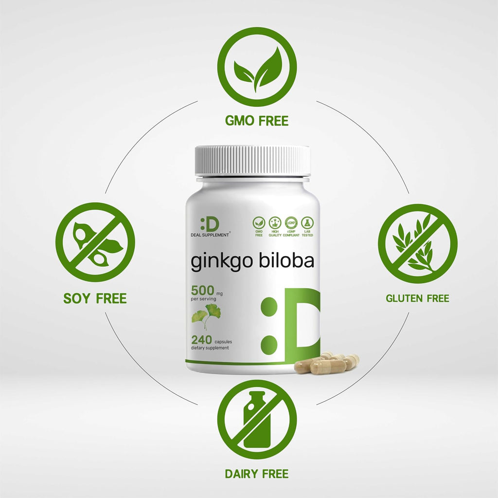 500 mg ginkgo biloba for memory