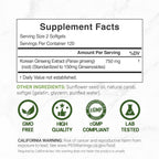 500 mg ginseng softgels for energy