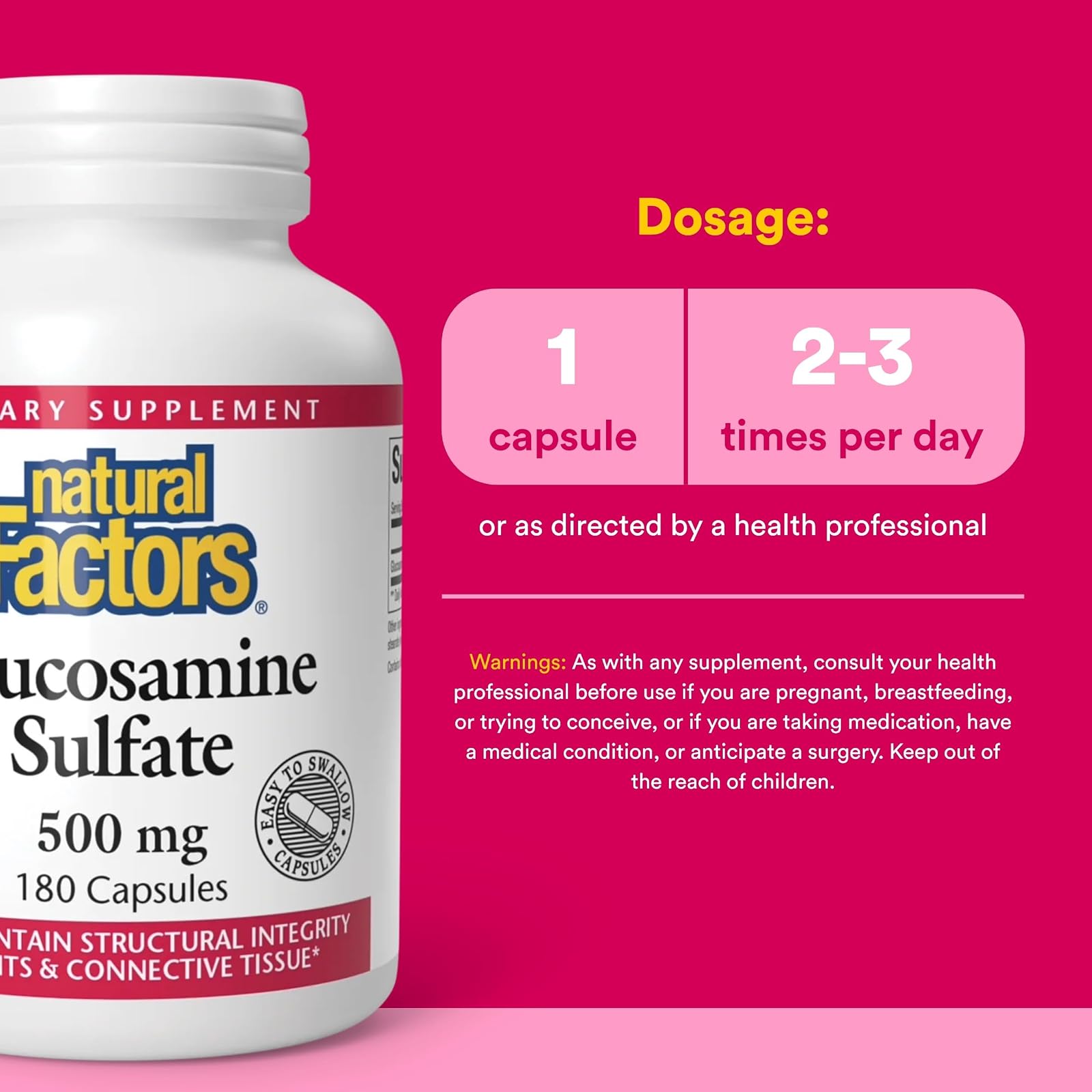 500 mg glucosamine for mobility
