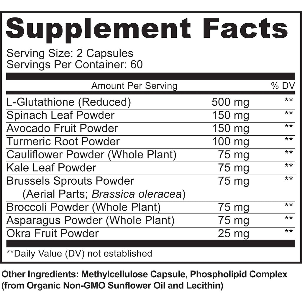 500 mg glutathione capsules for wellness