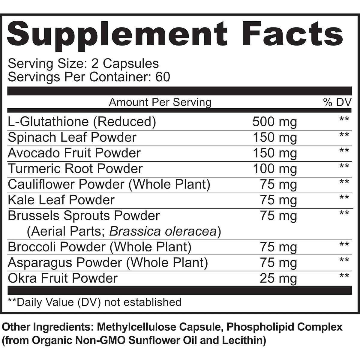 500 mg glutathione capsules for wellness