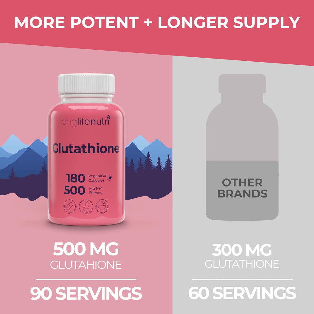 500 mg glutathione for detox support