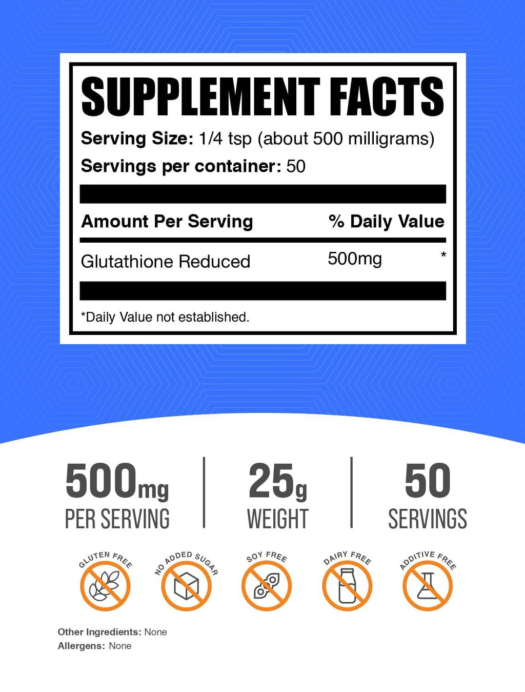 500 mg glutathione supplement