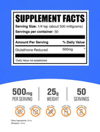 500 mg glutathione supplement