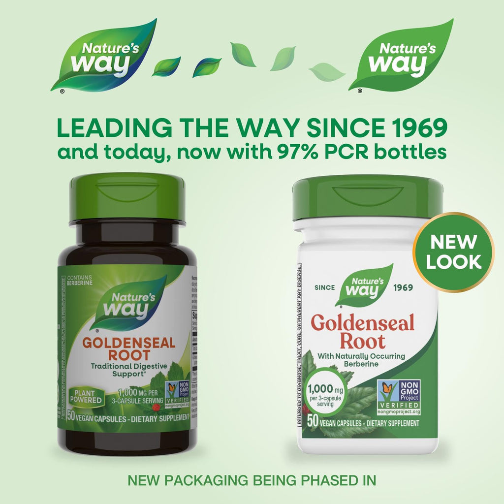 500 mg Goldenseal capsules for wellness