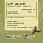500 mg Goldenseal Root benefits