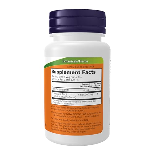 500 mg Goldenseal Root capsules