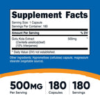 500 mg Gotu Kola capsules