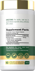 500 mg Gotu Kola capsules