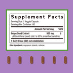 500 mg grape seed capsules for health