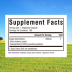 500 mg grape seed capsules for health