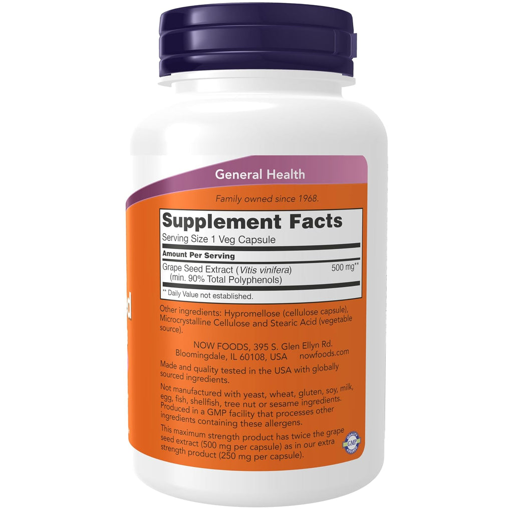 500 mg grape seed supplement