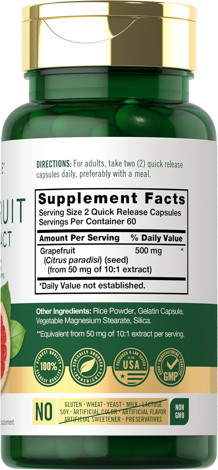 500 mg grapefruit seed health benefits