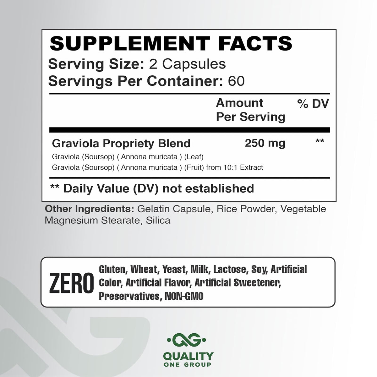 500 mg graviola capsules for health