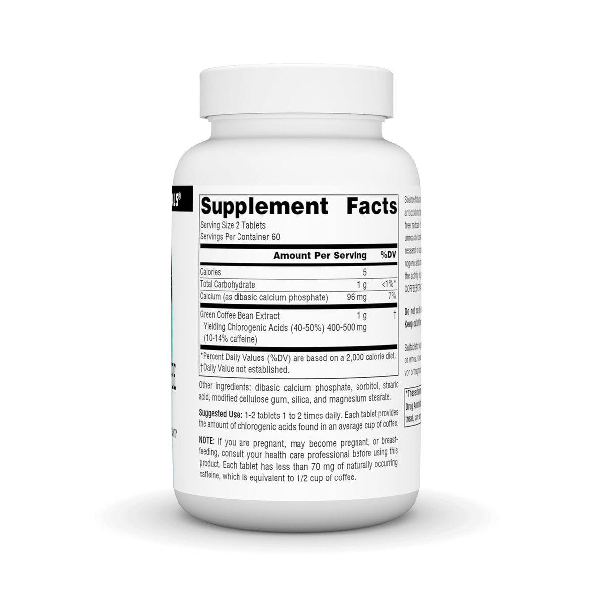 500 mg green coffee bean tablets
