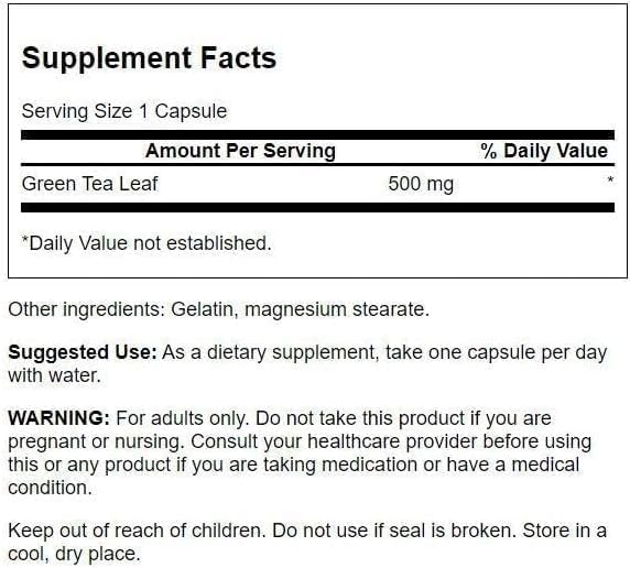 500 mg green tea extract benefits