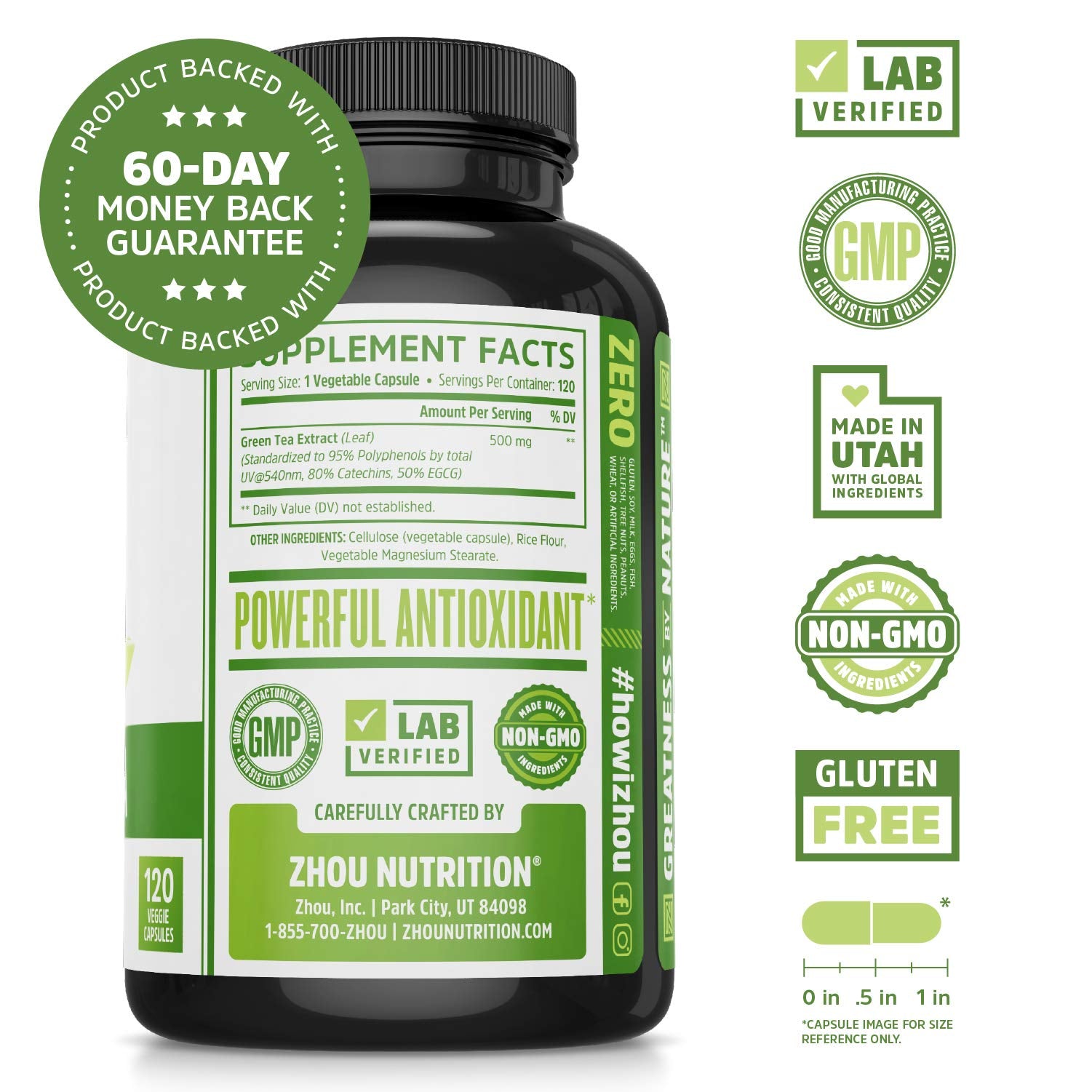 500 mg green tea extract supplement