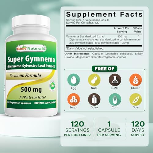 500 mg gymnema sylvestre vegetarian capsules