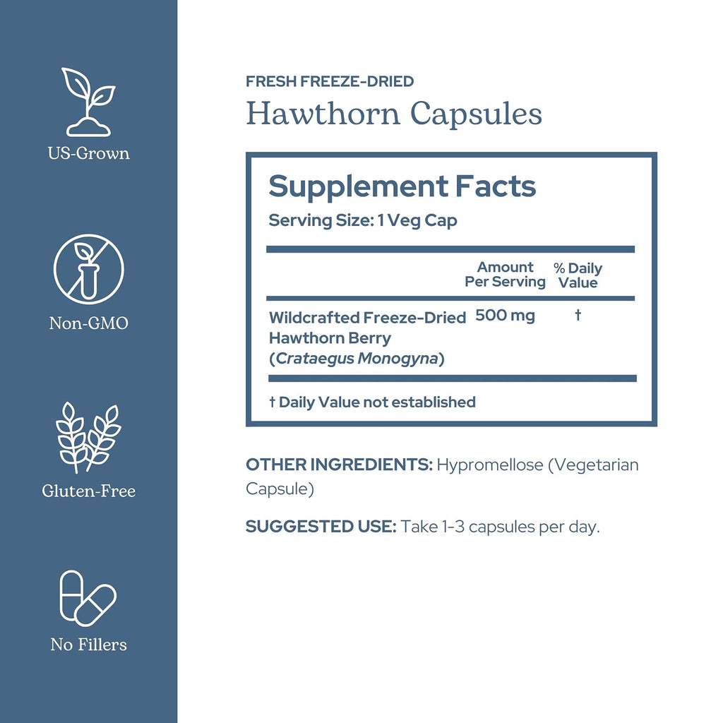 500 mg Hawthorn Berry health benefits