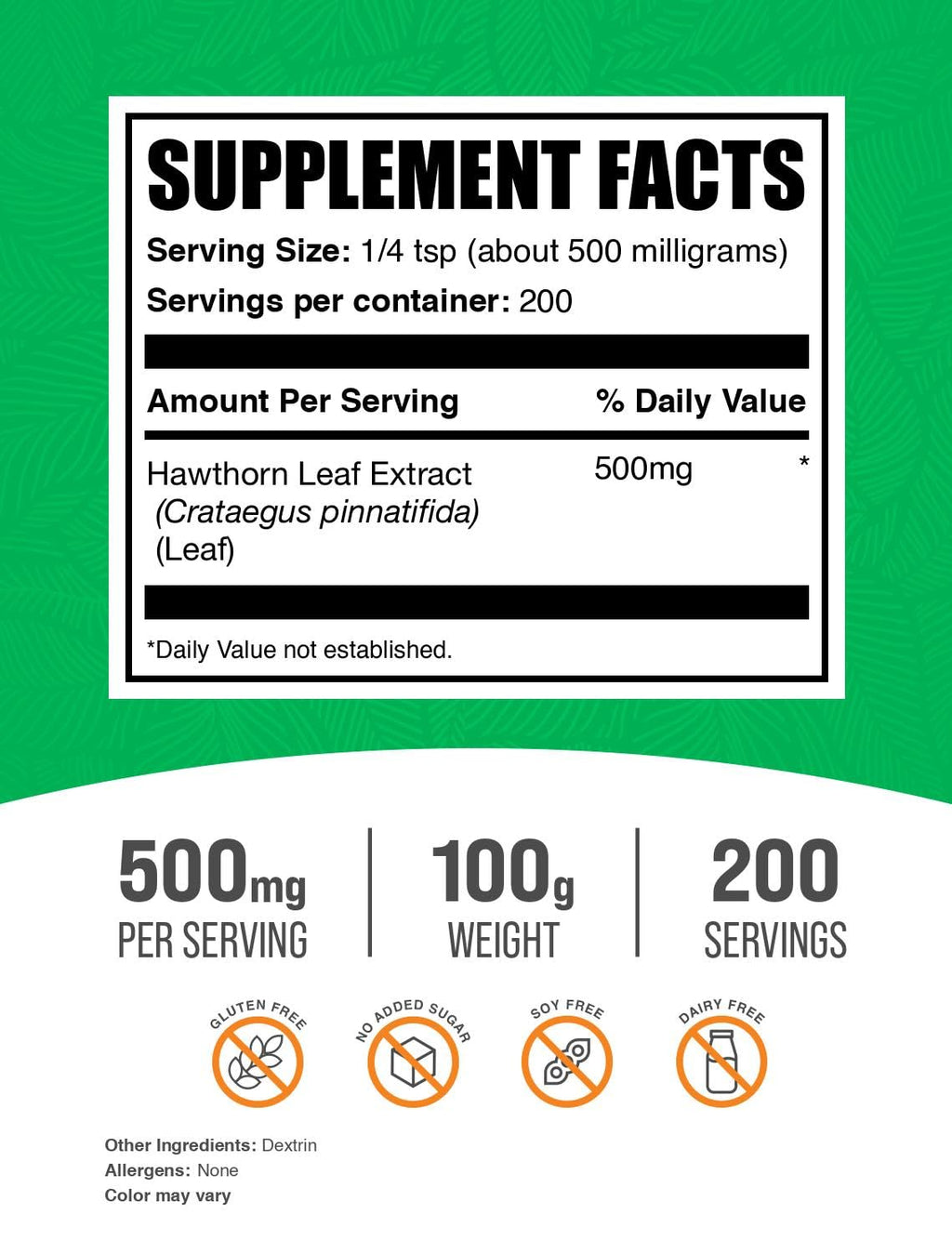 500 mg hawthorn extract for heart health